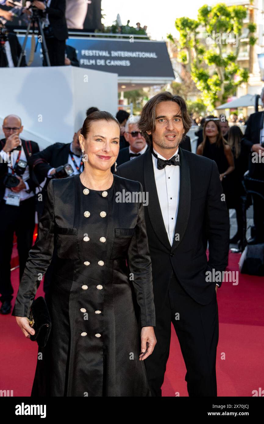 Cannes, France. 16th May, 2024. Dimitri Rassam and his mother Carole ...