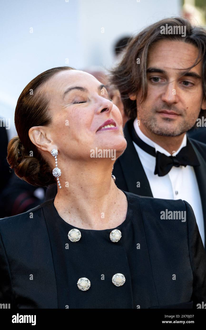 Cannes, France. 16th May, 2024. Dimitri Rassam and his mother Carole ...