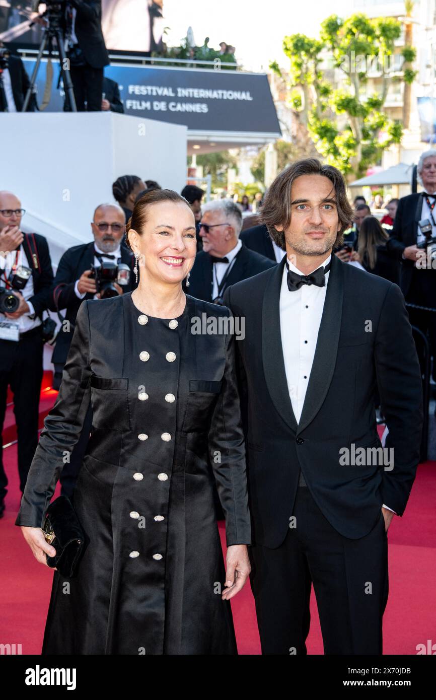 Cannes, France. 16th May, 2024. Dimitri Rassam and his mother Carole ...