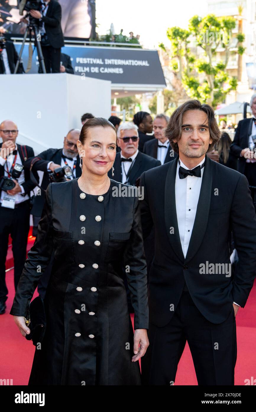 Cannes, France. 16th May, 2024. Dimitri Rassam and his mother Carole ...