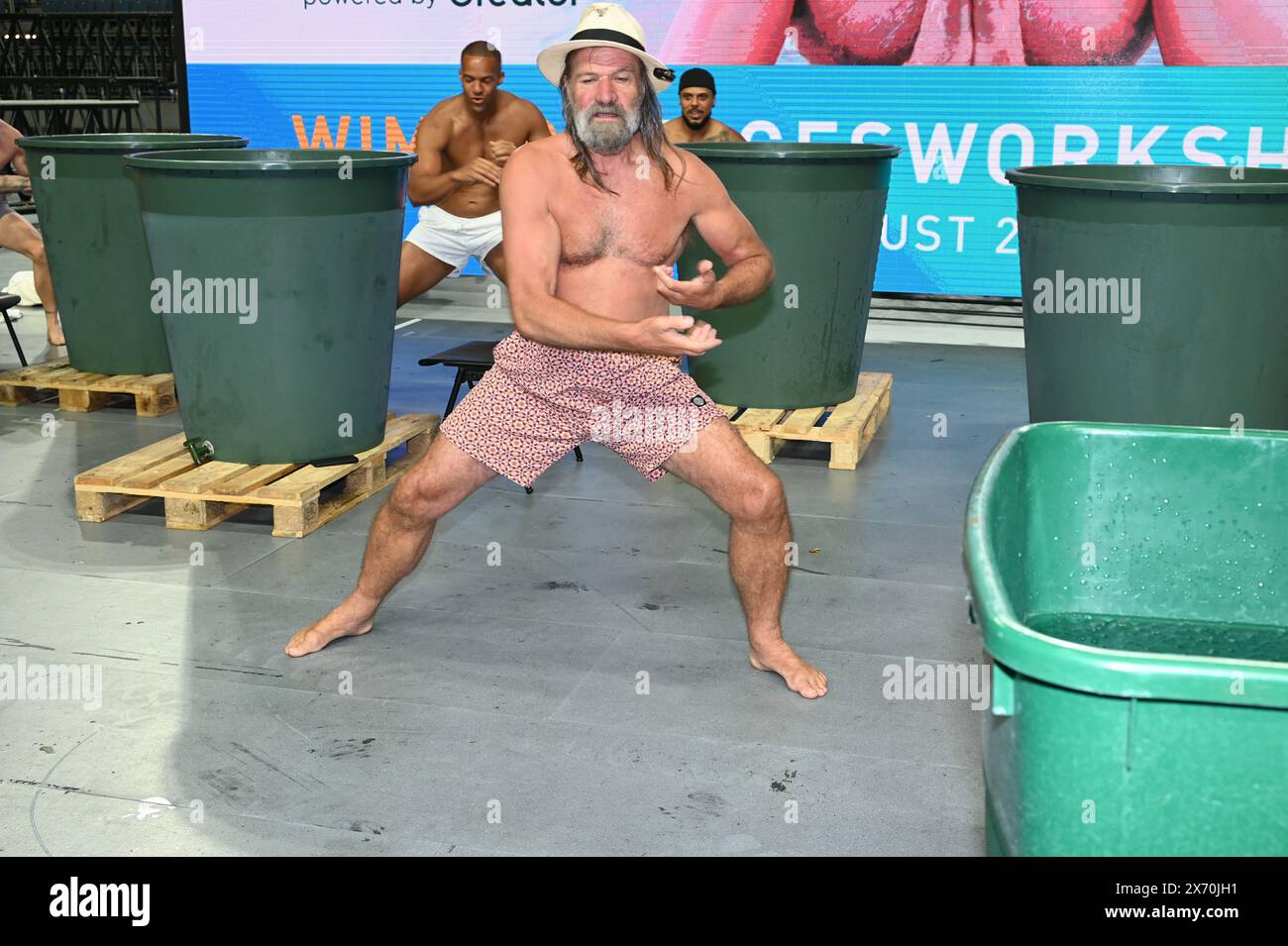 Cologne, Germany. 16th May, 2024. The extreme athlete and motivational ...