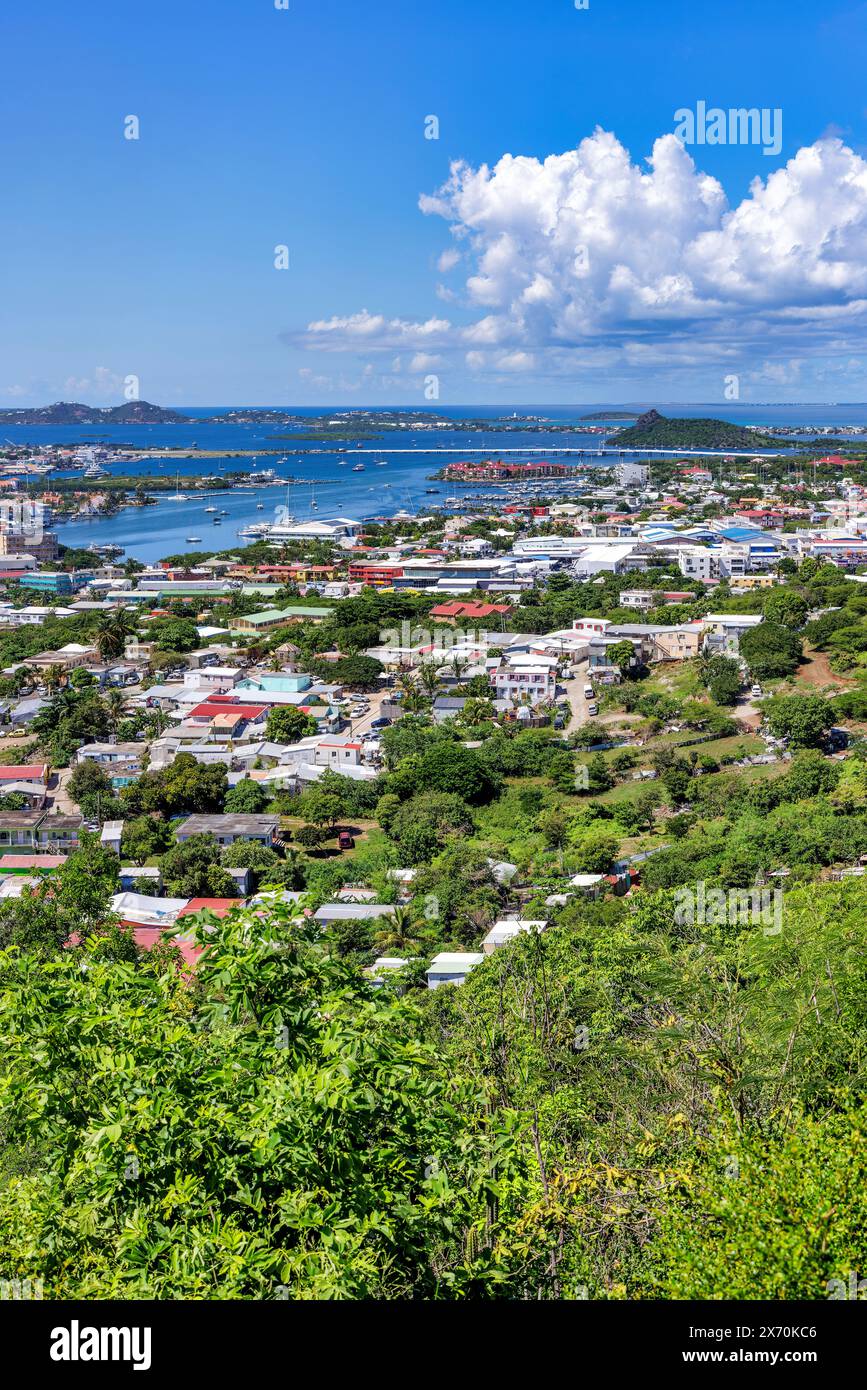 Scenic view of Simpson Bay Lagoon in St. Maarten Stock Photo - Alamy