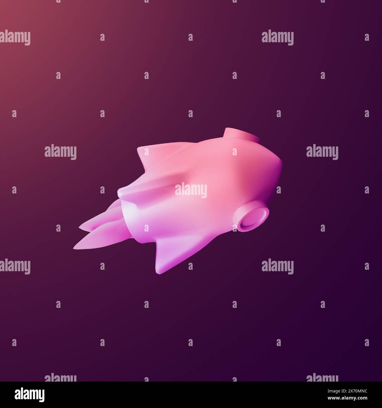 Stylized 3d icon object - rocket Electricity illustration - floating ...