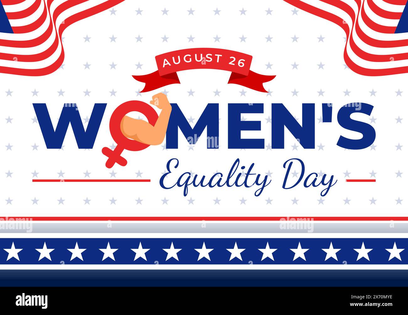 Vector Illustration for Women's Equality Day in the United States on ...