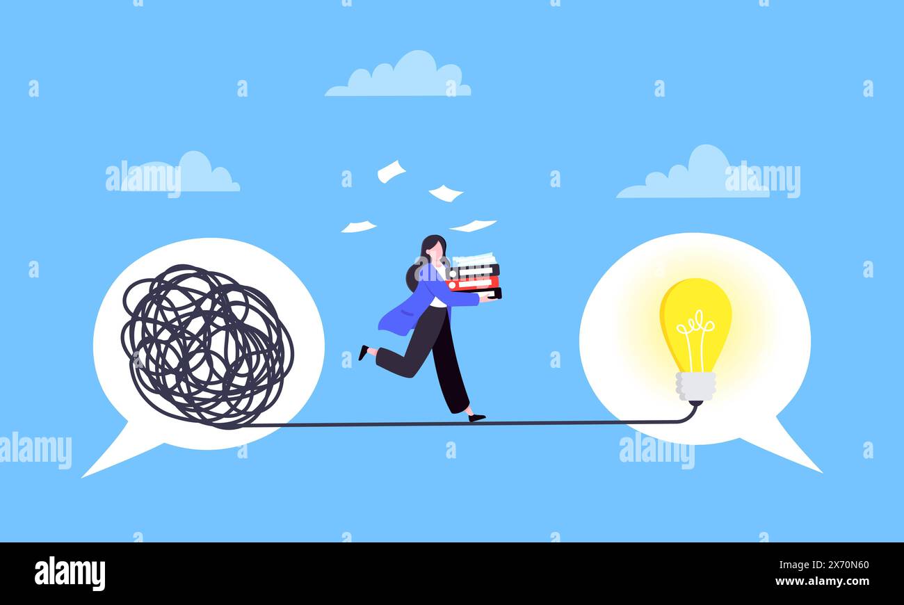 Understanding problem solution simplify challenge Stock Vector Image & Art - Alamy