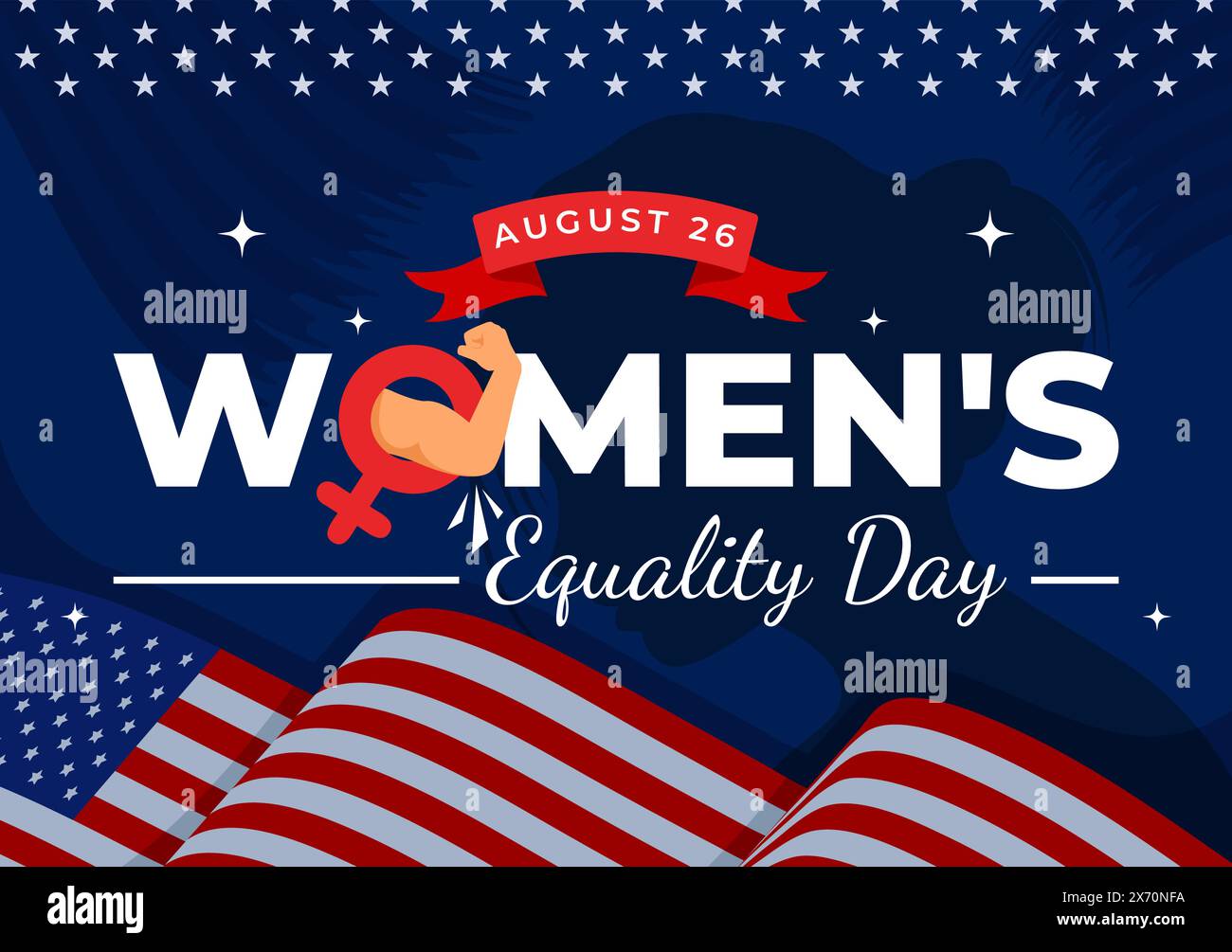 Vector Illustration for Women's Equality Day in the United States on ...