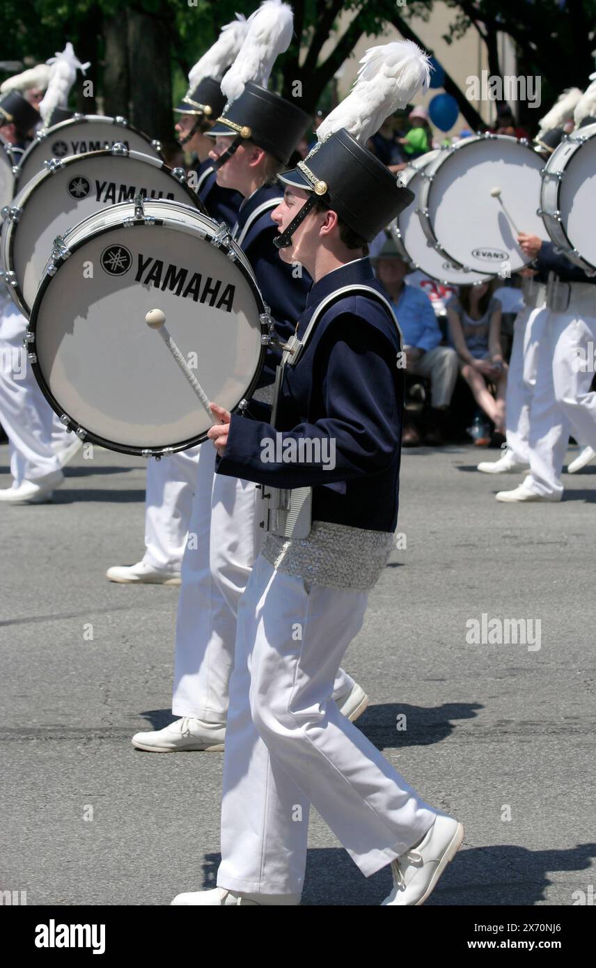 INDIANAPOLIS, IN, USA-MAY 23,2009:Unidentified Marching Band Members ...