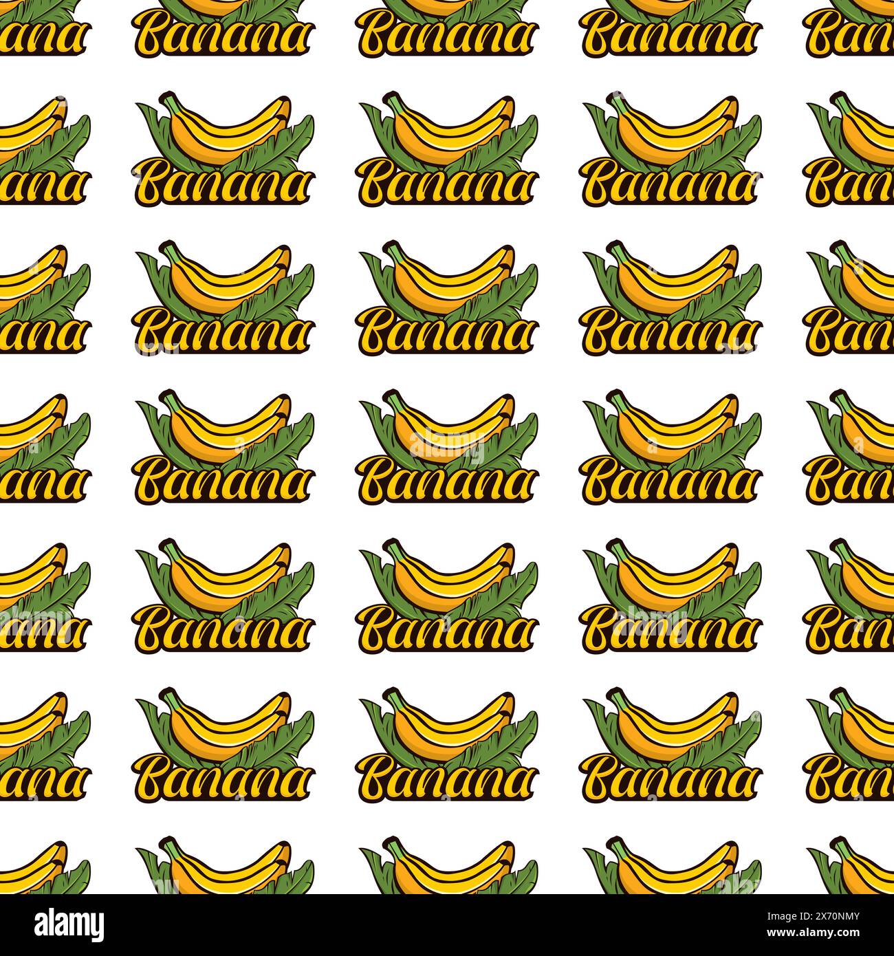 Bananas seamless pattern background cartoon hi-res stock photography ...