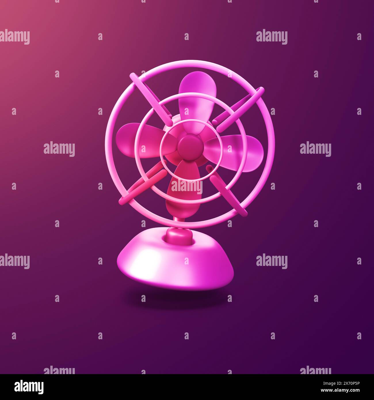 Stand Fan - stylized 3d CGI icon object, Not gen Ai Stock Photo - Alamy