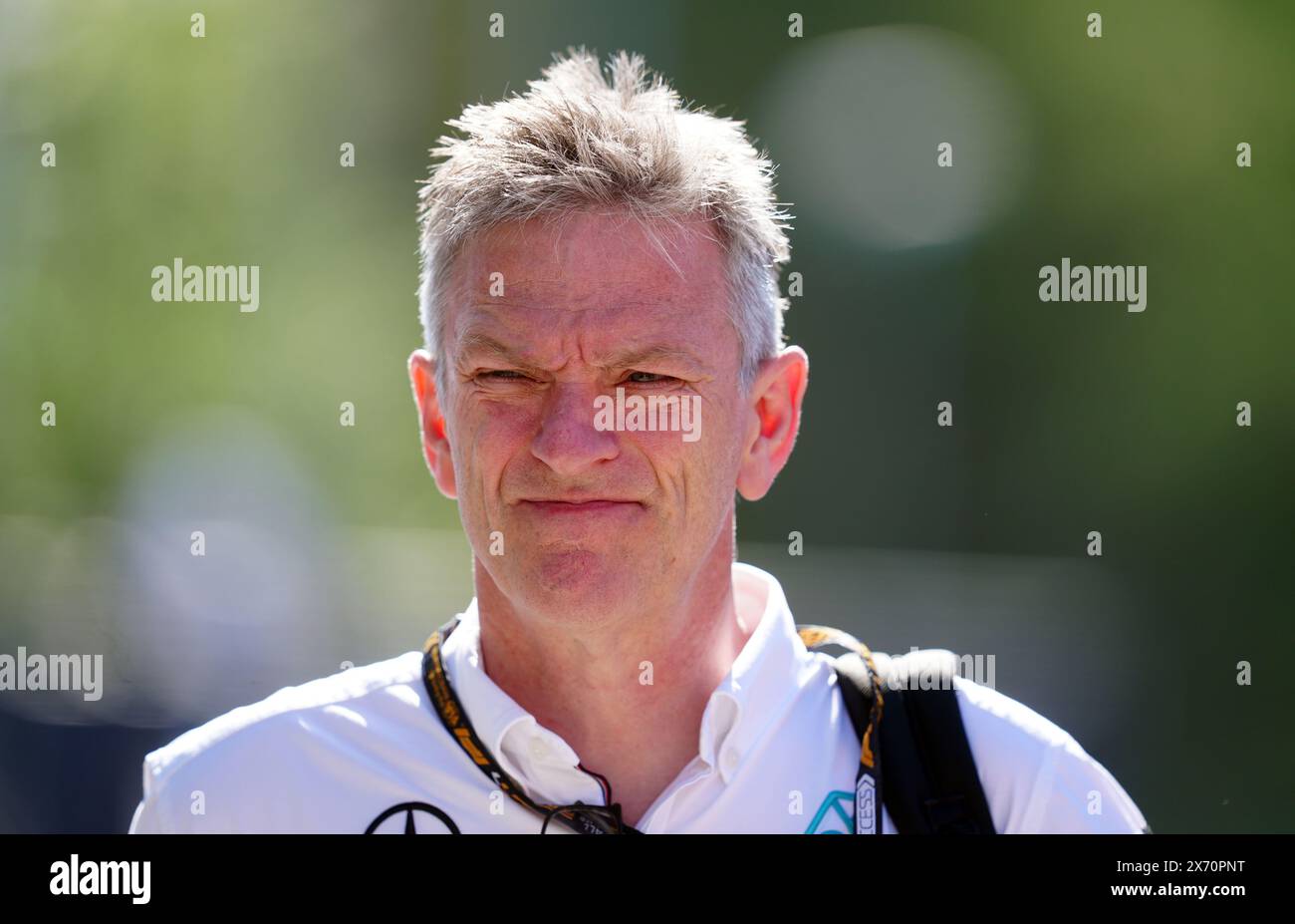 James Allison, Mercedes Technical Director, arrives at the Autodromo ...