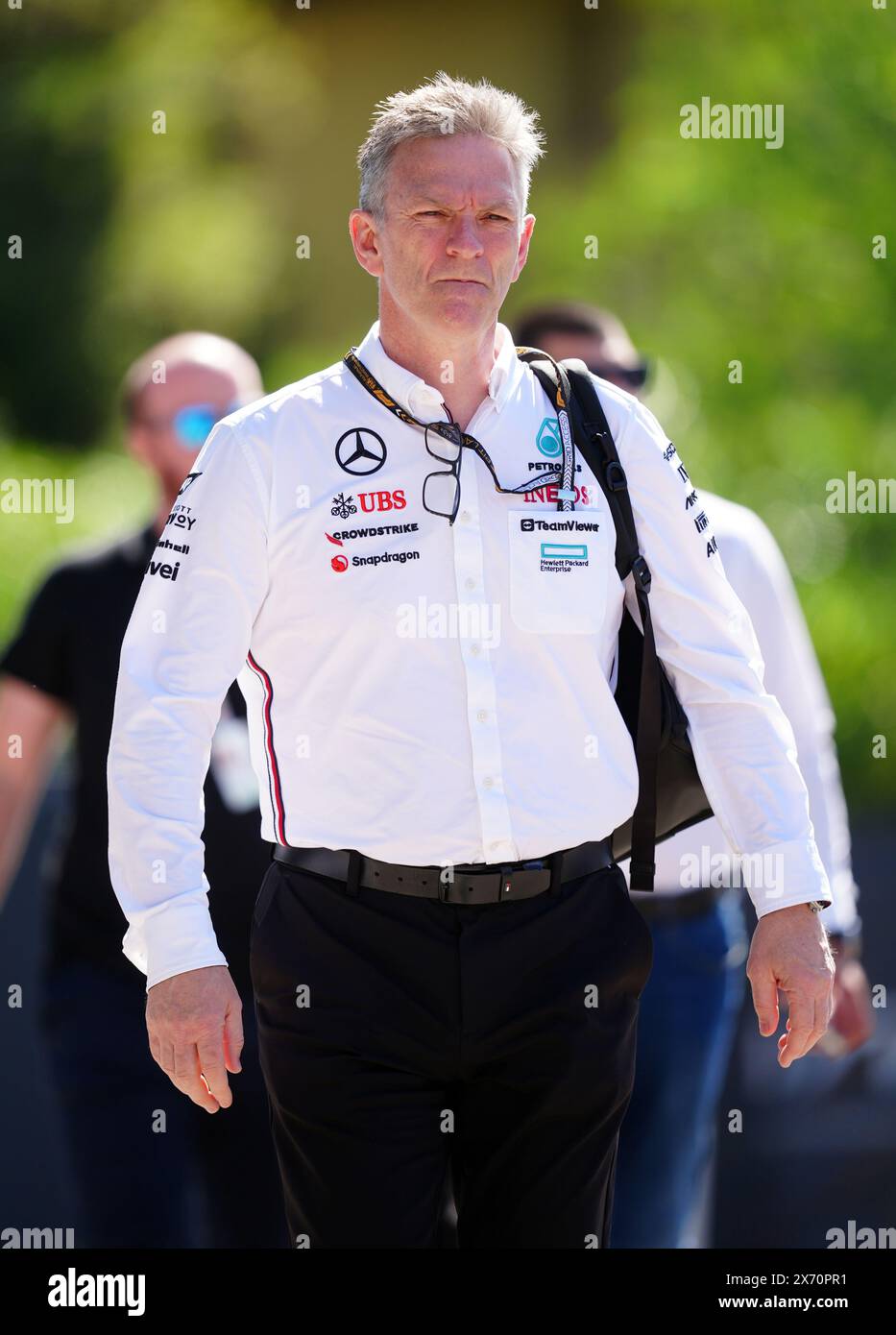 James Allison, Mercedes Technical Director, arrives at the Autodromo ...