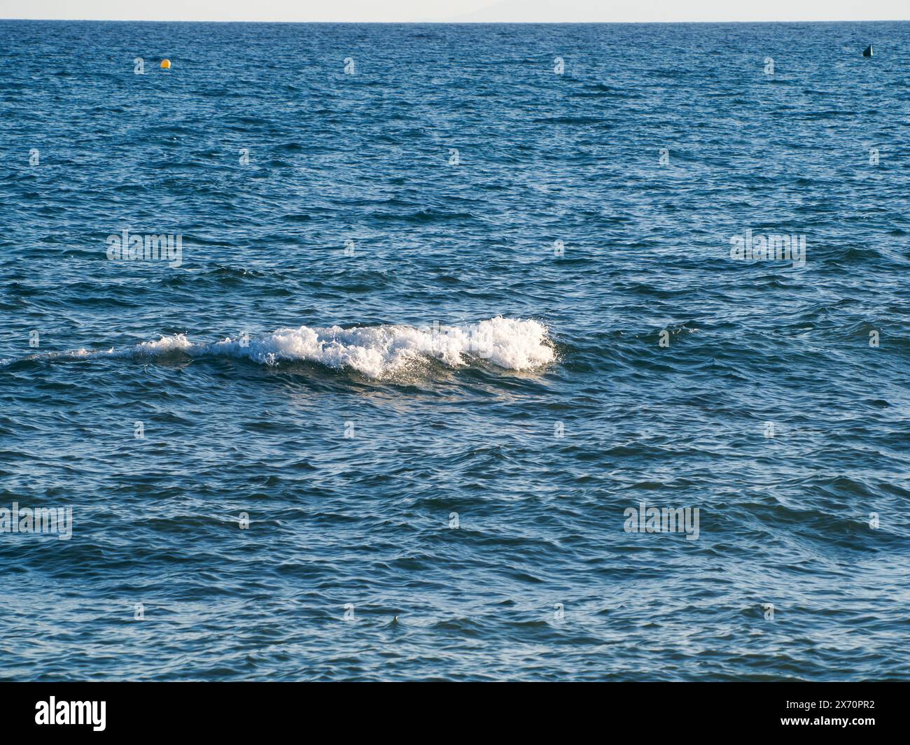 Beautiful curved water waves are used as a background image. Ocean wave ...