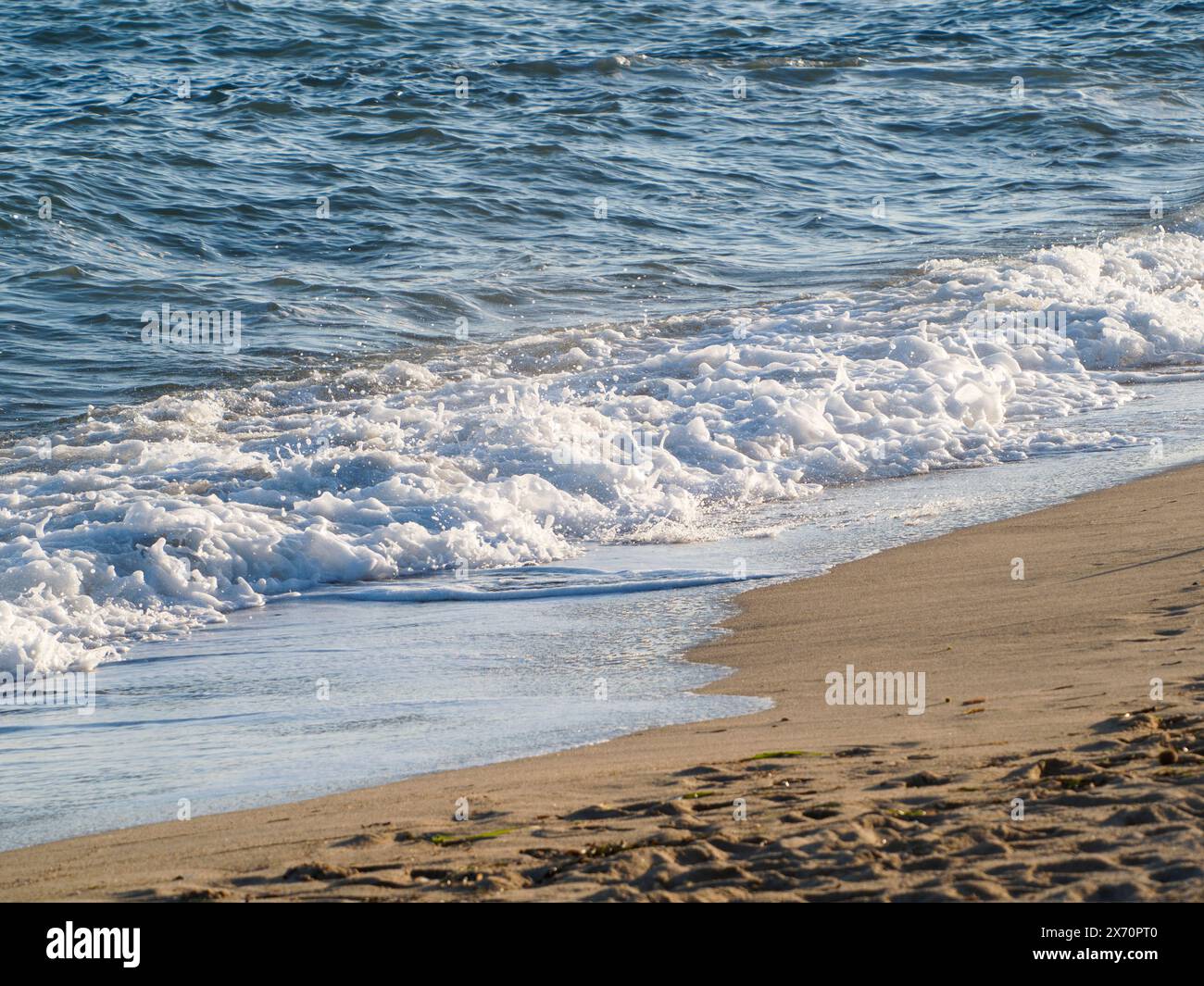 Beautiful curved water waves are used as a background image. Ocean wave ...