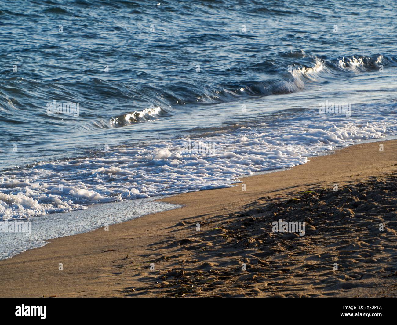 Beautiful curved water waves are used as a background image. Ocean wave ...