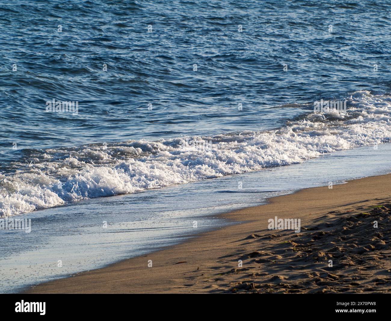Beautiful curved water waves are used as a background image. Ocean wave ...