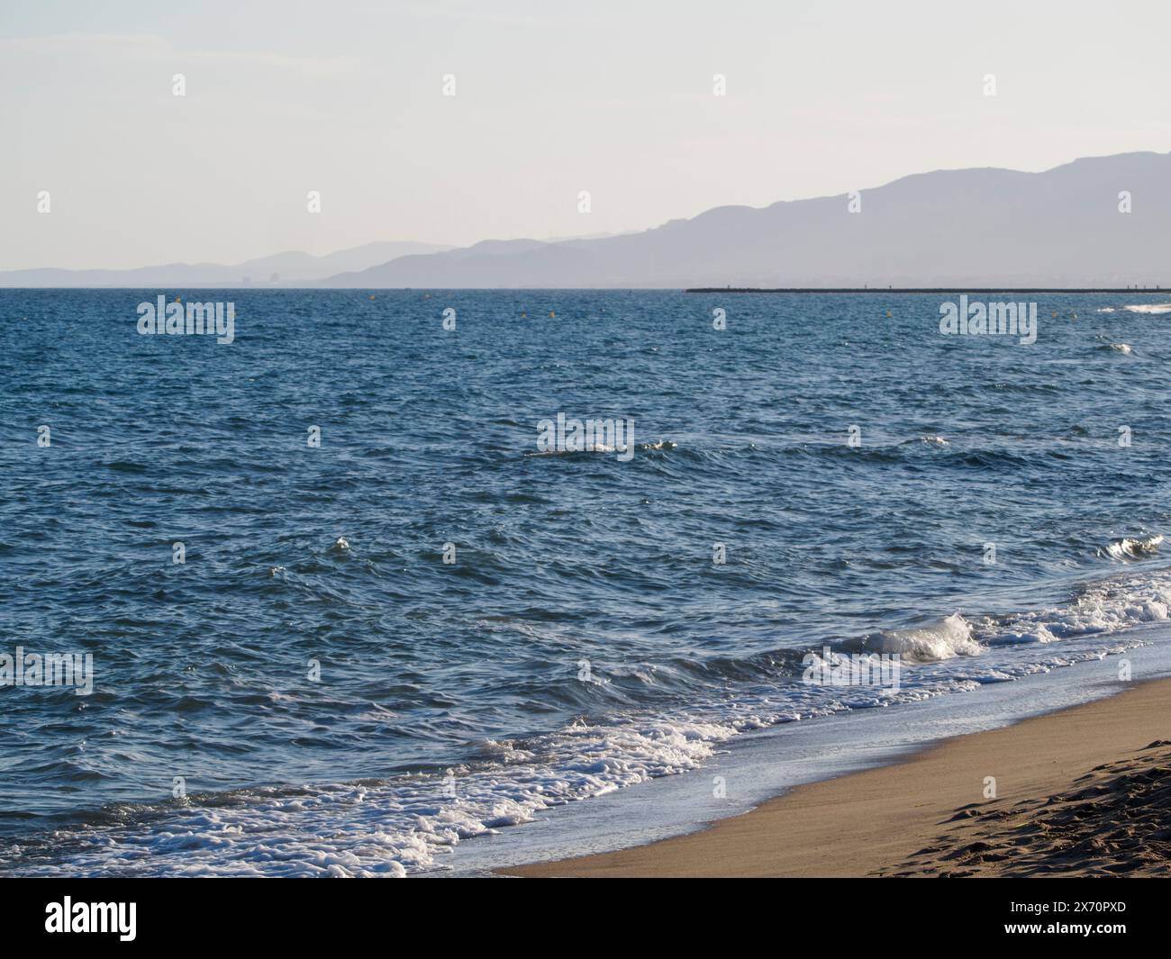 Beautiful curved water waves are used as a background image. Ocean wave ...