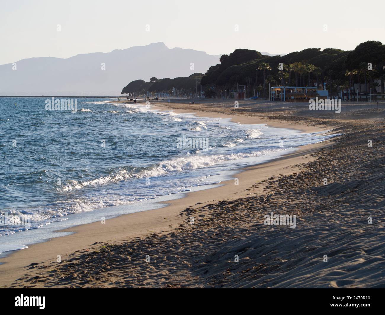 Beautiful curved water waves are used as a background image. Ocean wave ...