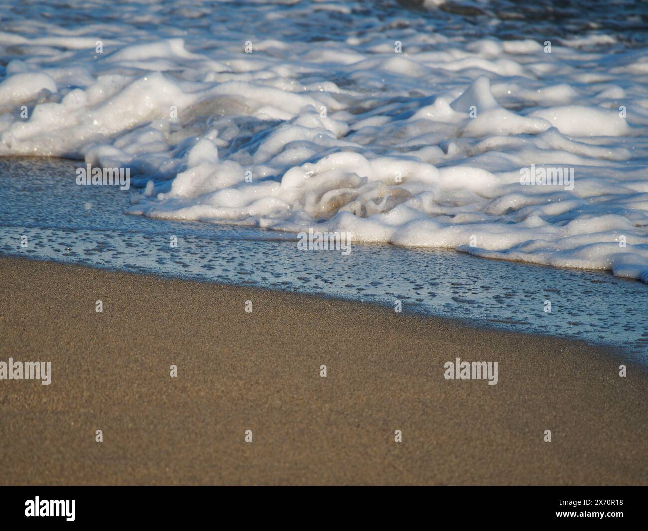 Beautiful curved water waves are used as a background image. Ocean wave ...