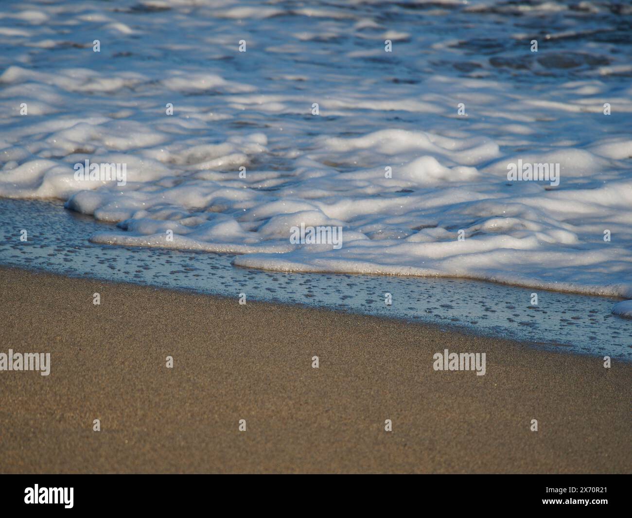 Beautiful curved water waves are used as a background image. Ocean wave ...