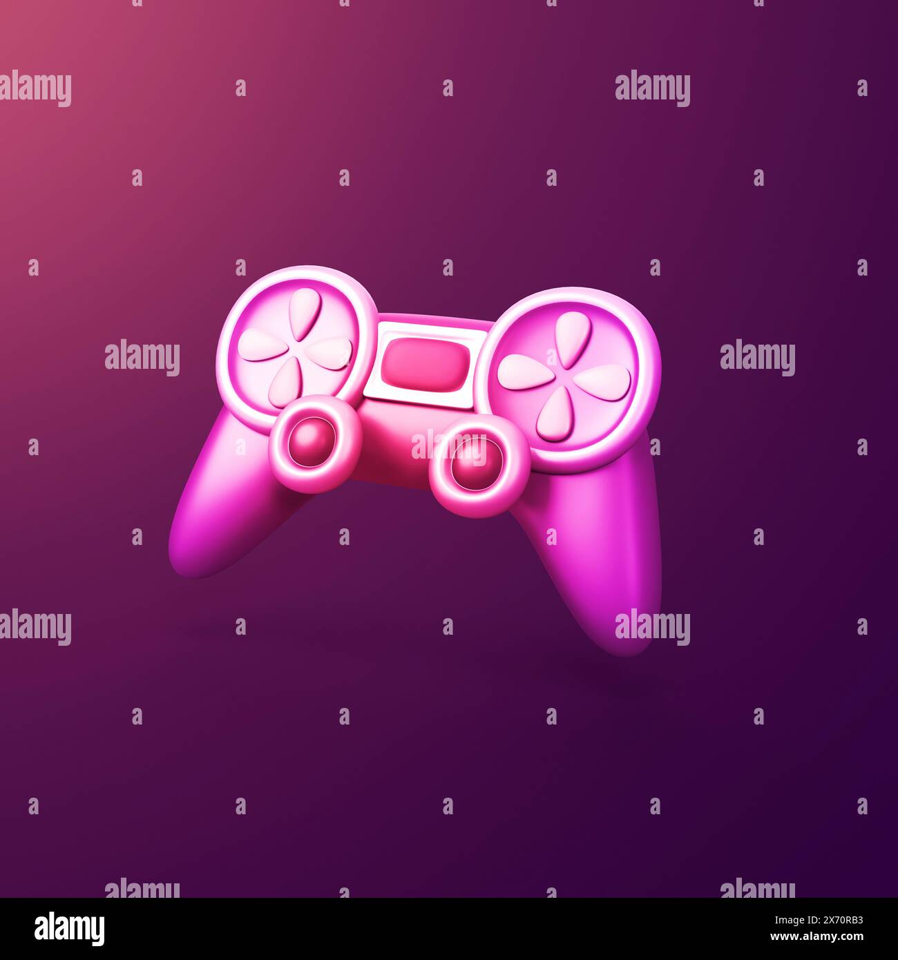 Console play gamepad - stylized 3d CGI icon object, Not gen Ai Stock ...