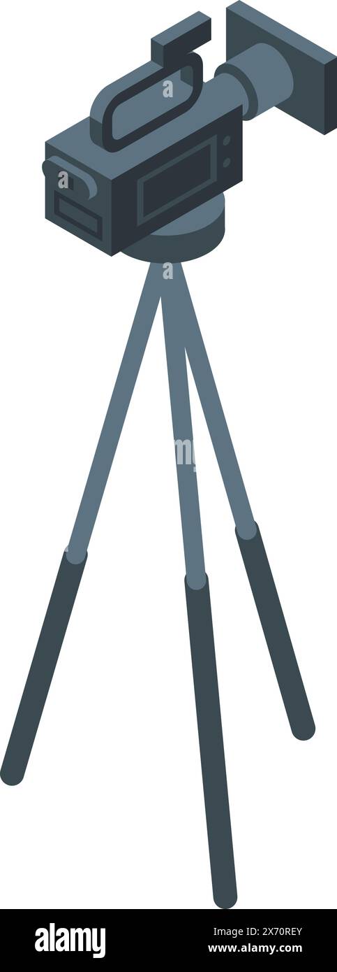 Camera mounted tripod Stock Vector Images - Alamy