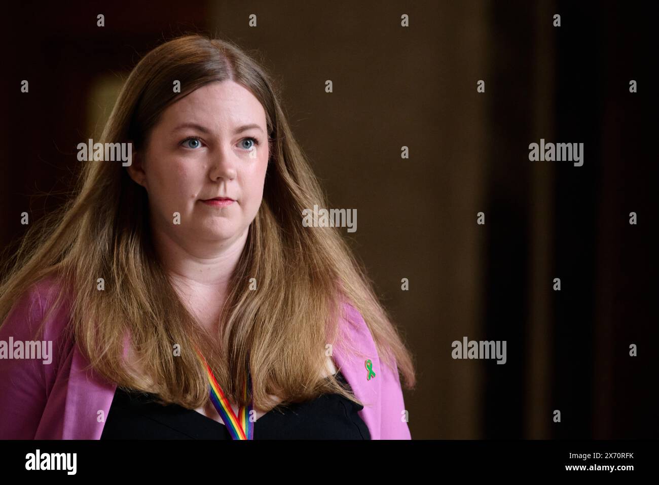Edinburgh Scotland, UK 16 May 2024. Gillian Mackay MSP at the Scottish ...