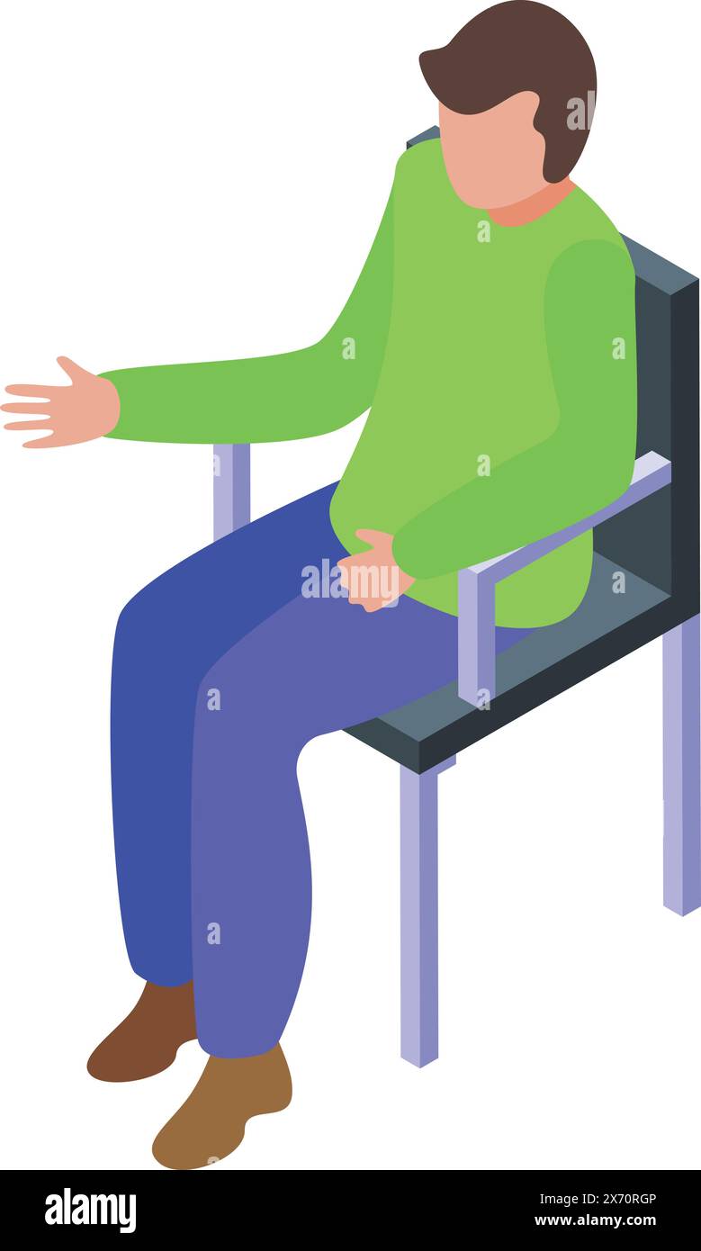 Simple sitting seated Stock Vector Images - Alamy