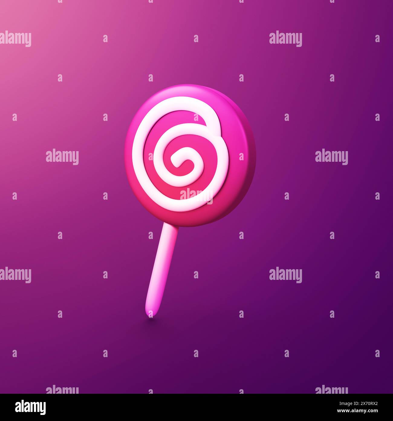 Sweet lolipop candy - stylized 3d CGI icon object, Not gen Ai Stock ...