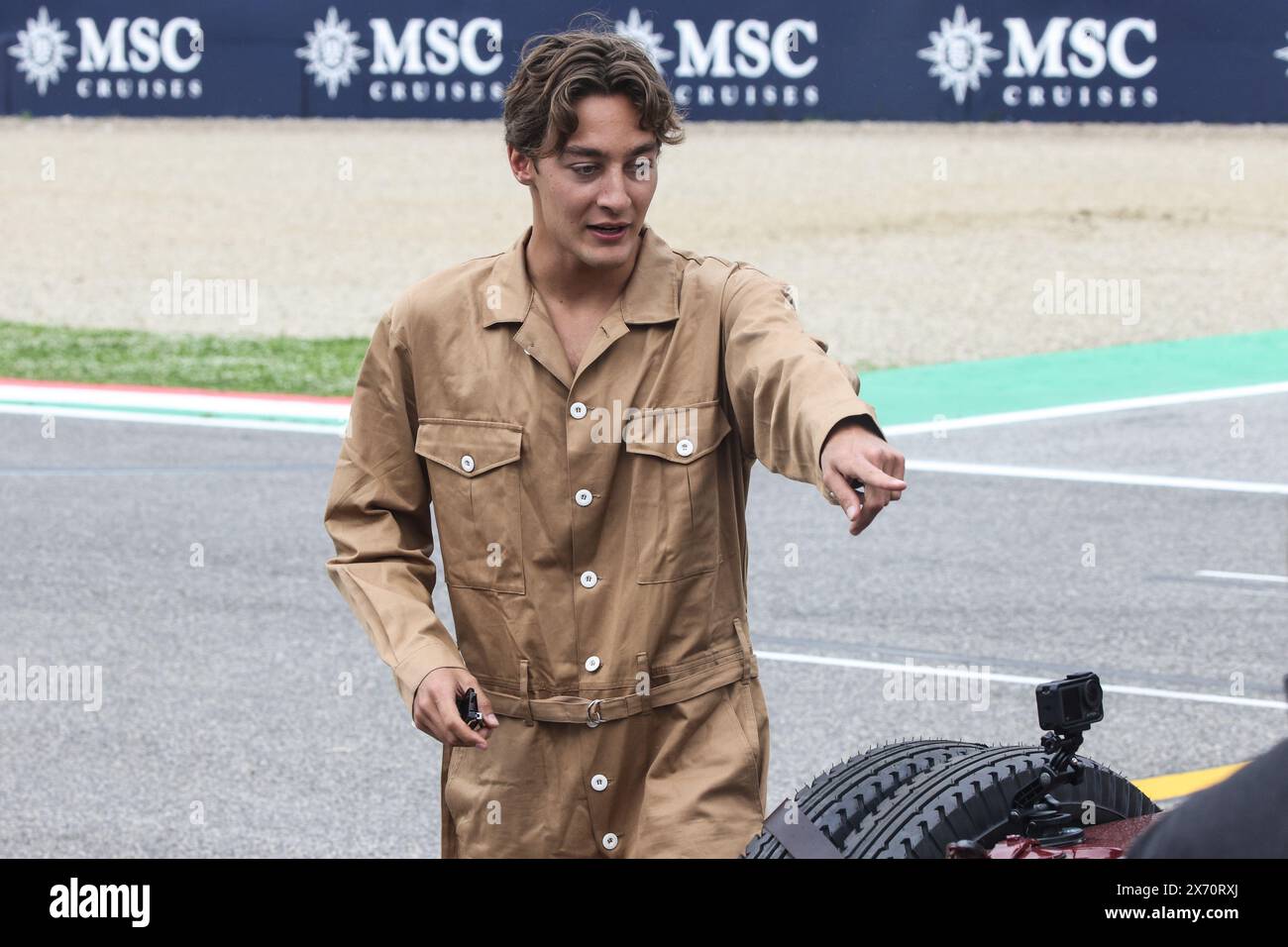 RUSSELL George (gbr), Mercedes AMG F1 Team W15, portrait and driving ...