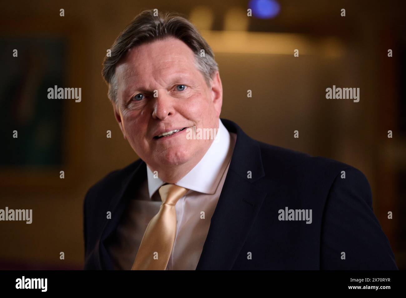 Edinburgh Scotland, UK 16 May 2024. Stephen Kerr MSP at the Scottish ...