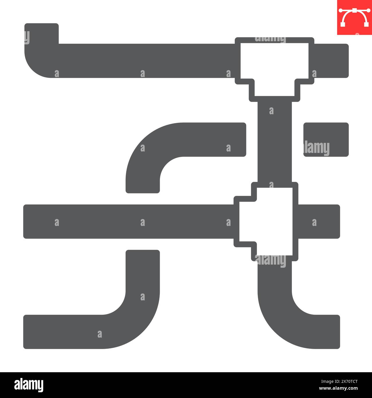 Sewer infrastructure installation Stock Vector Images - Alamy