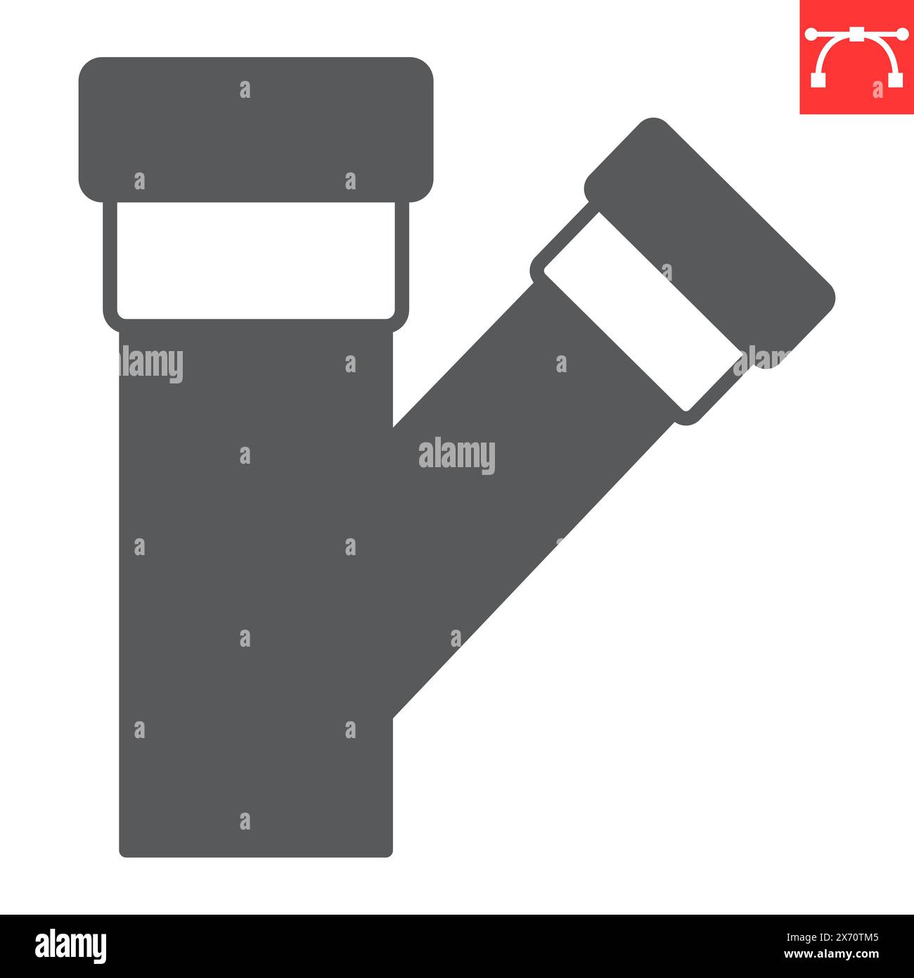 Piping connection icon outline hi-res stock photography and images - Alamy