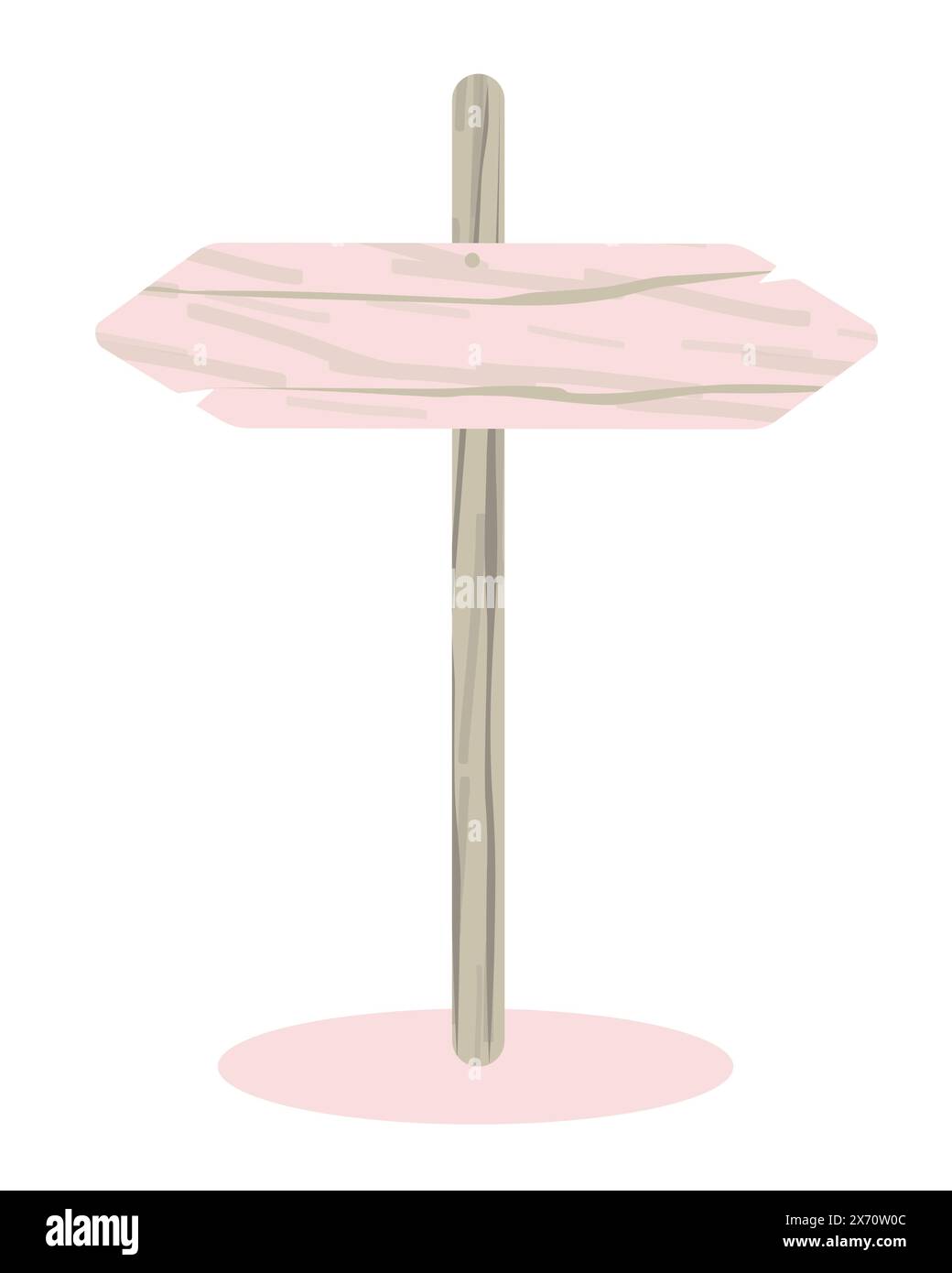 Wooden pointer, billboard, signboard. Blank banner. Rustic signpost for ...