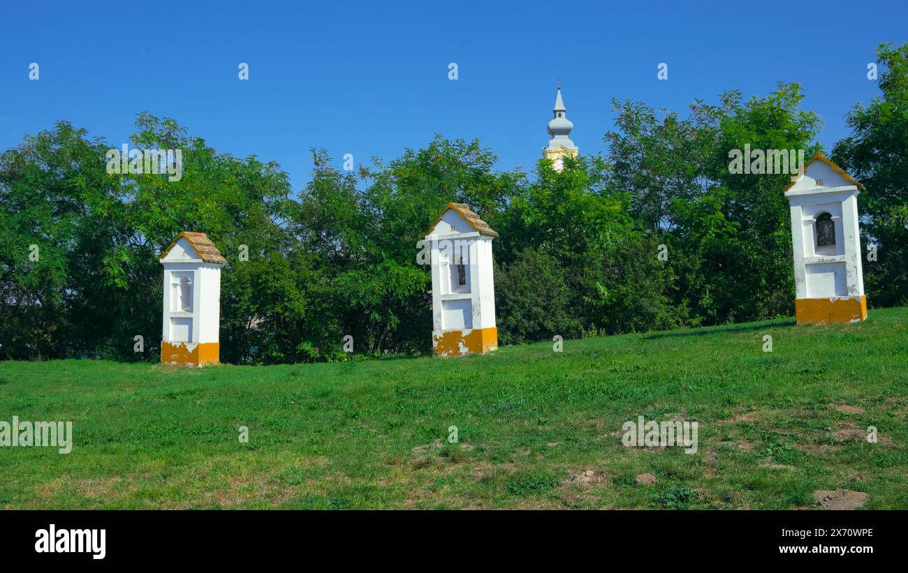 some of the Stations of the Cross present in Kalvarija which symbolize ...