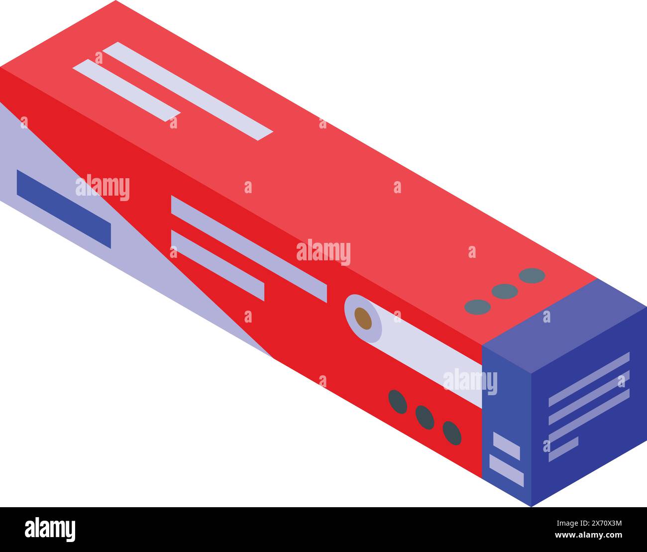 Modern isometric train vector illustration in red showing efficient ...
