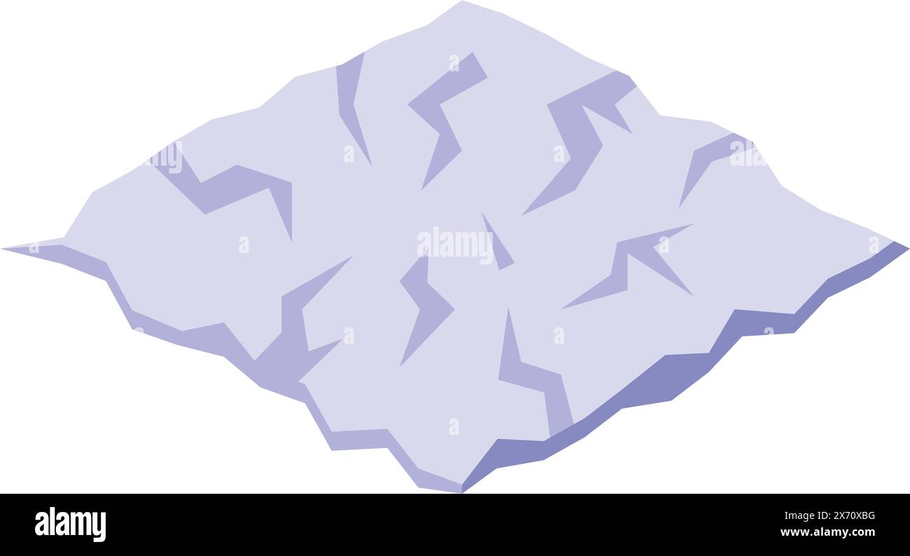 Digital illustration of a crumpled purple paper ball, isolated on white ...