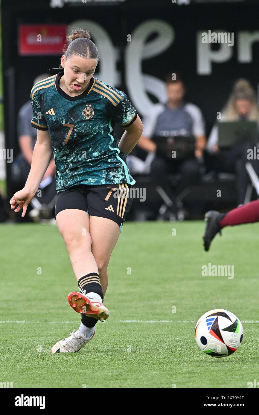 Zoe Schick (7) of Germany pictured during a friendly soccer game ...