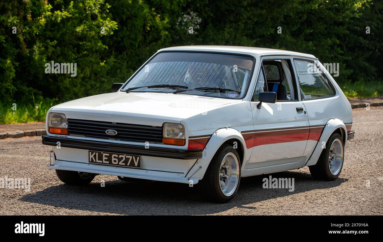 Stoke Goldington,UK - May 11th 2024:1979 Ford Fiesta classic car ...