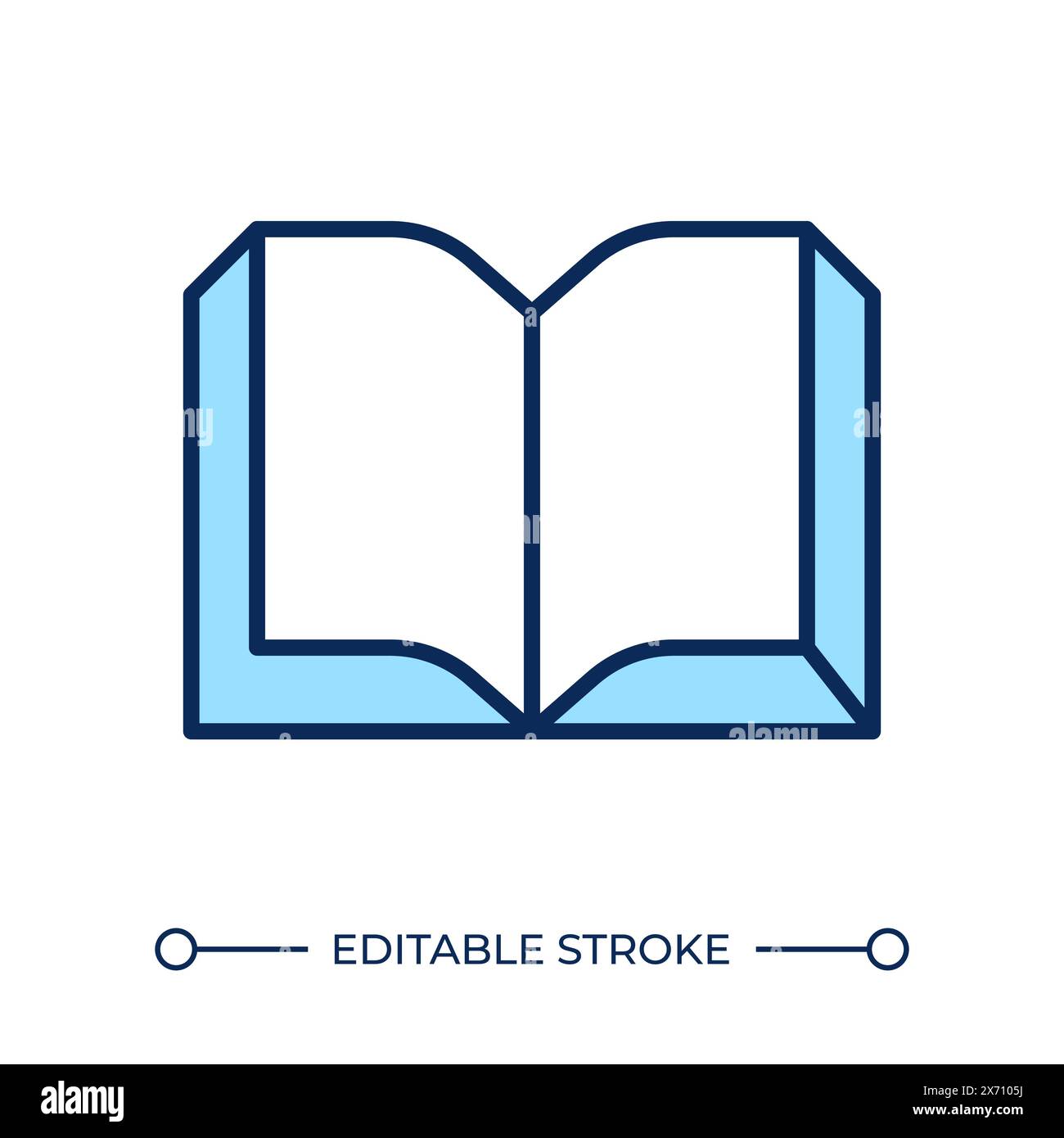 Open book RGB color icon Stock Vector Image & Art - Alamy