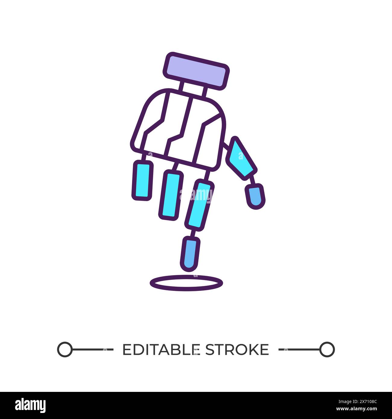 Bionic hand engineering Stock Vector Images - Alamy