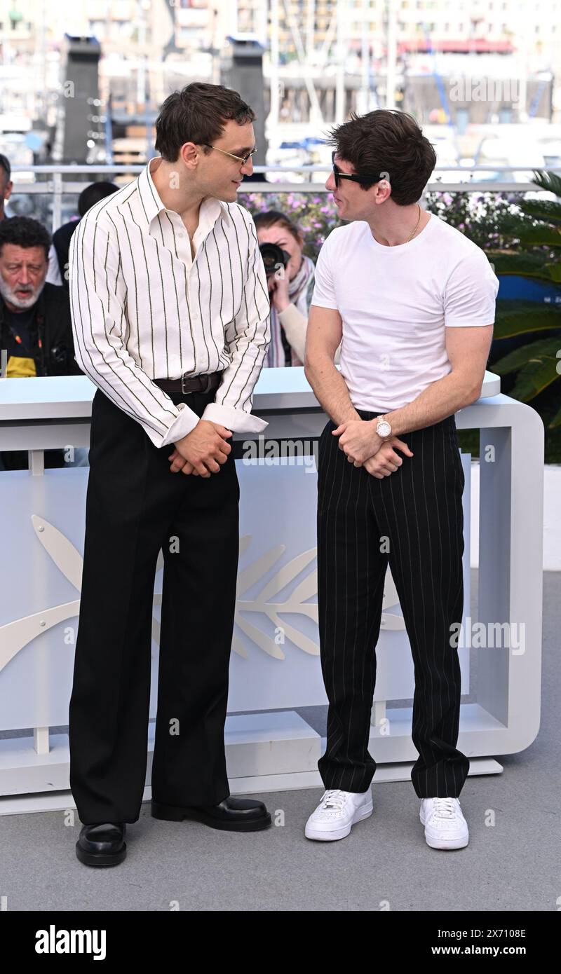 German actor and dancer Franz Rogowski (left) and Irish actor Barry ...