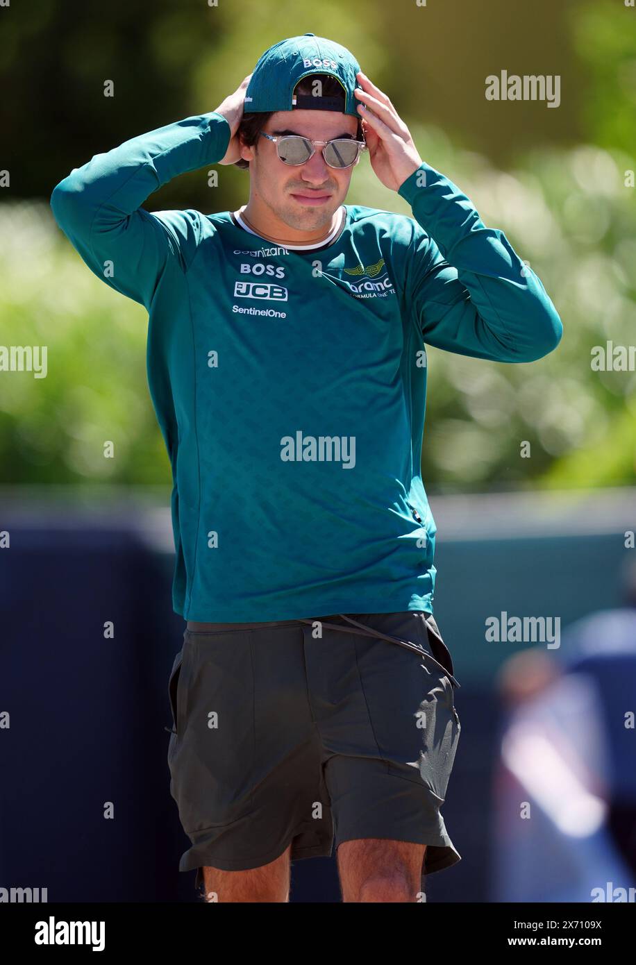 Aston Martin's Lance Stroll at the Autodromo Internazionale Enzo e Dino ...