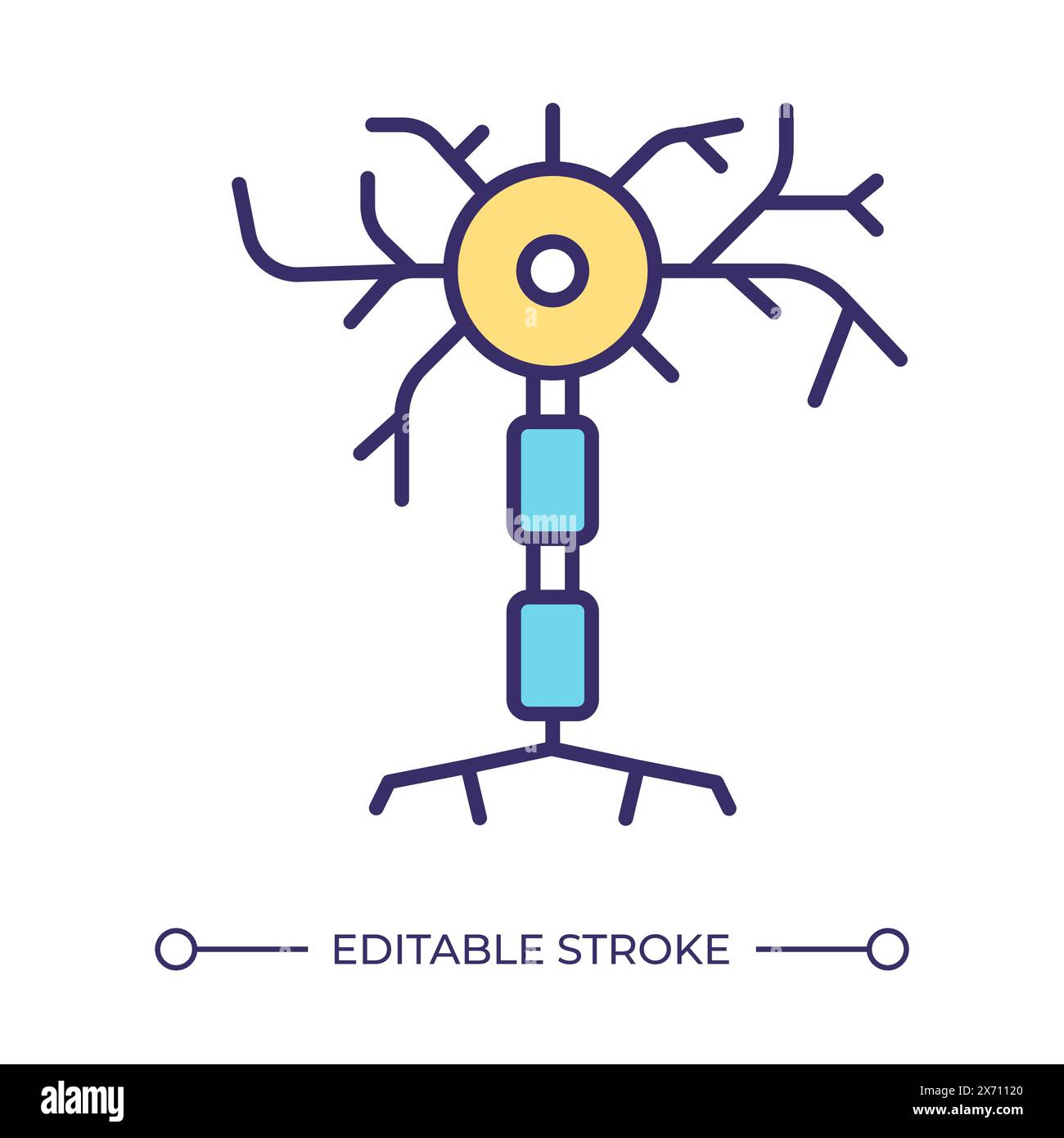 Neuron RGB color icon Stock Vector Image & Art - Alamy