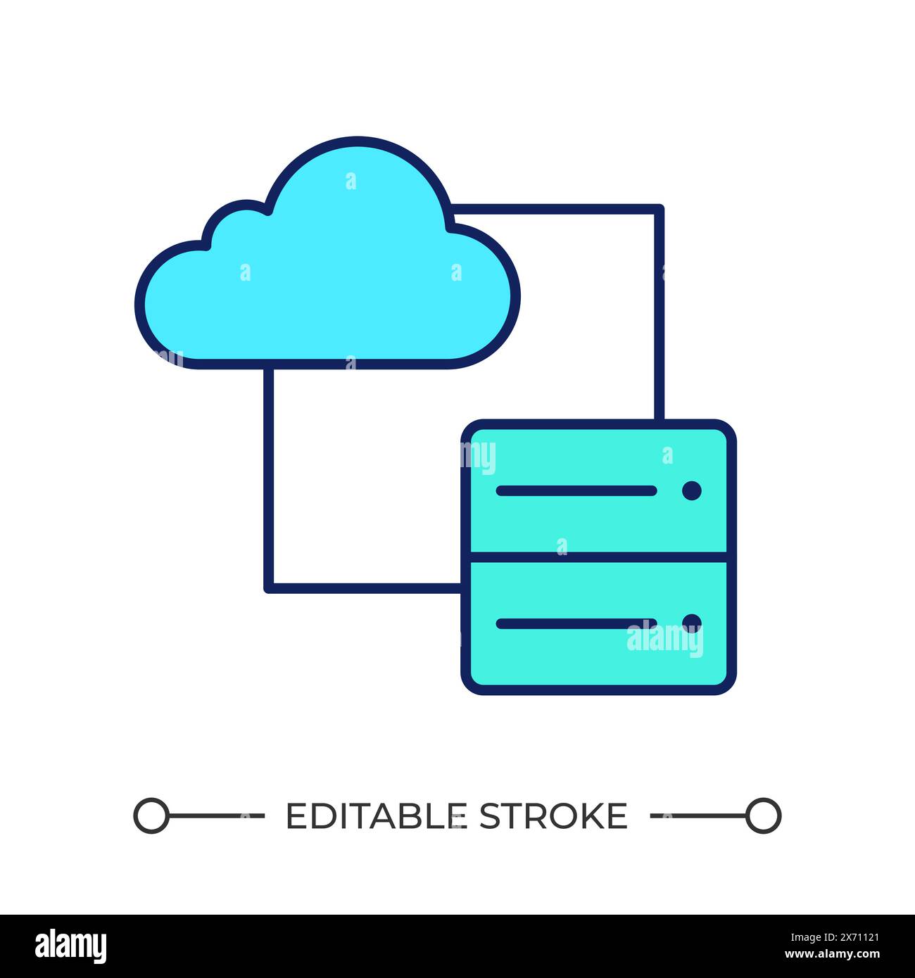 Cloud computing RGB color icon Stock Vector Image & Art - Alamy