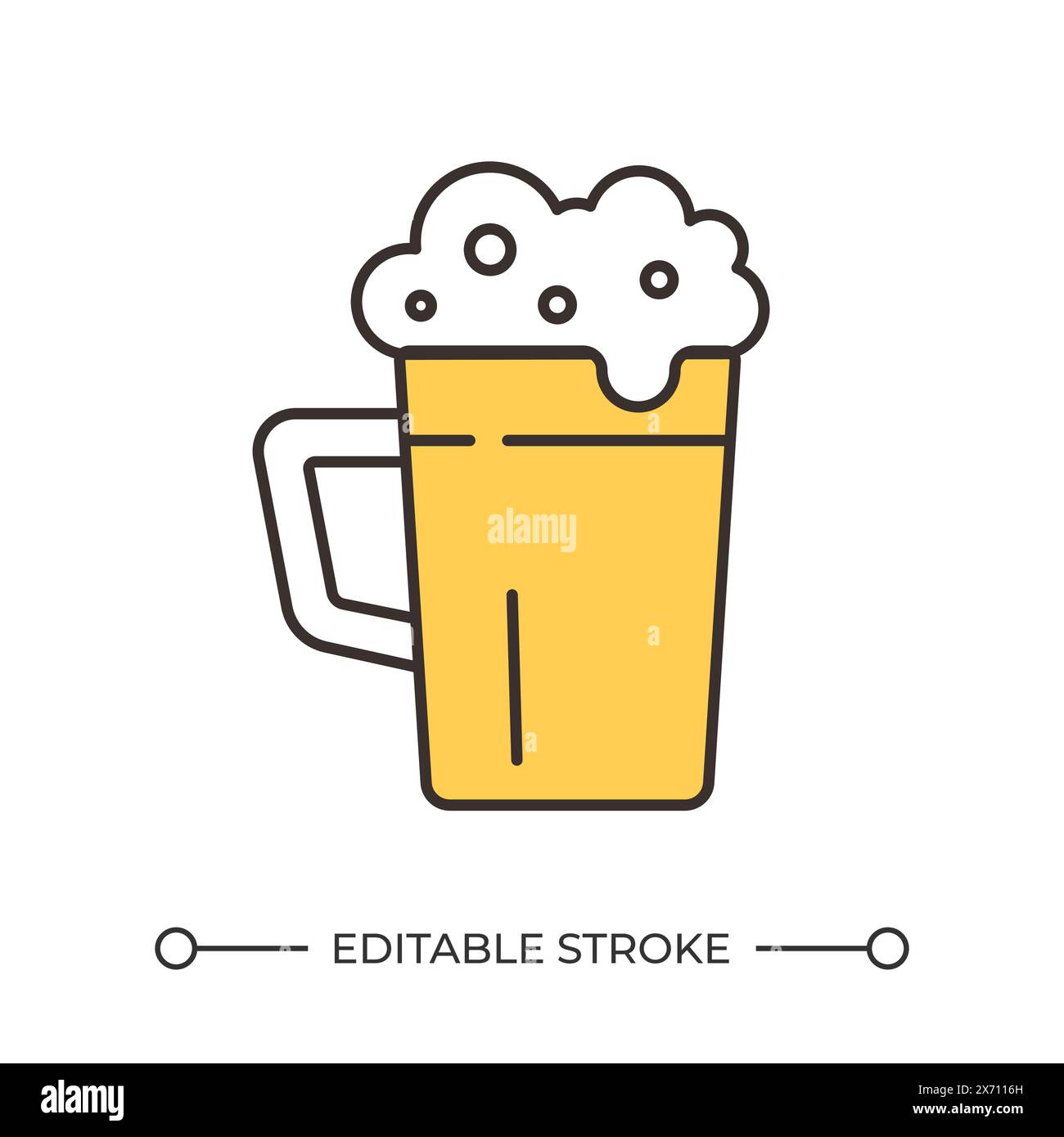 Beer mug RGB color icon Stock Vector Image & Art - Alamy