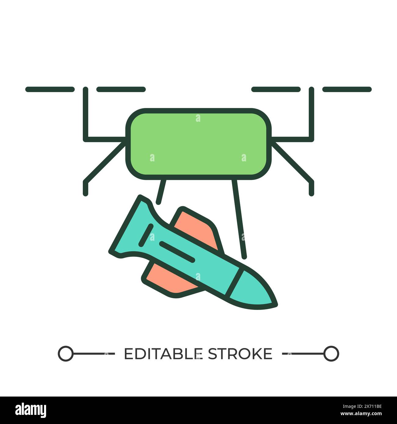 Aerial bomb isolated on Stock Vector Images - Alamy