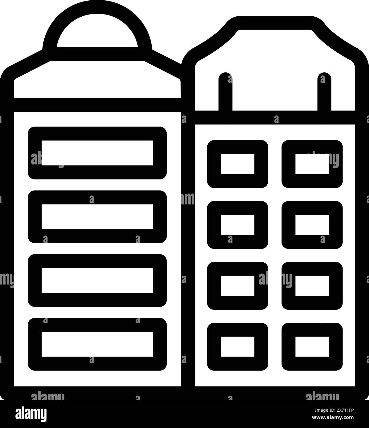 Brussels skyline icon outline vector. Belgian cityscape. European ...