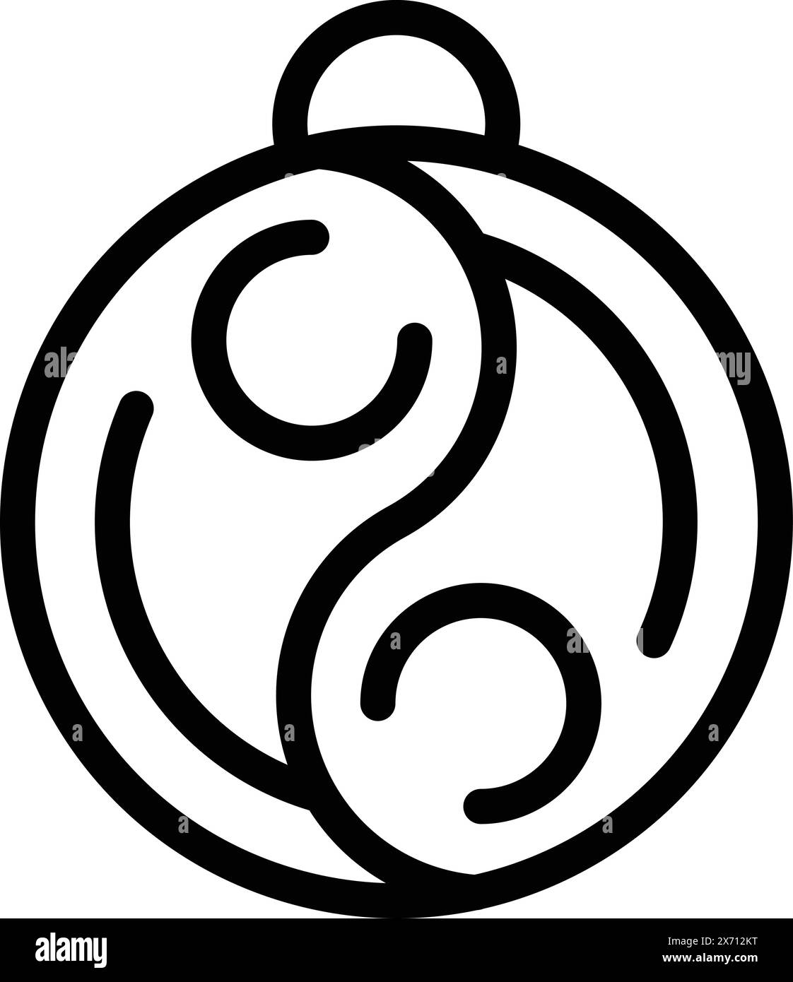 Yin yang balance icon outline vector. Life equilibrium. Personal ... Yin yang balance icon outline vector. Life equilibrium. Personal ...