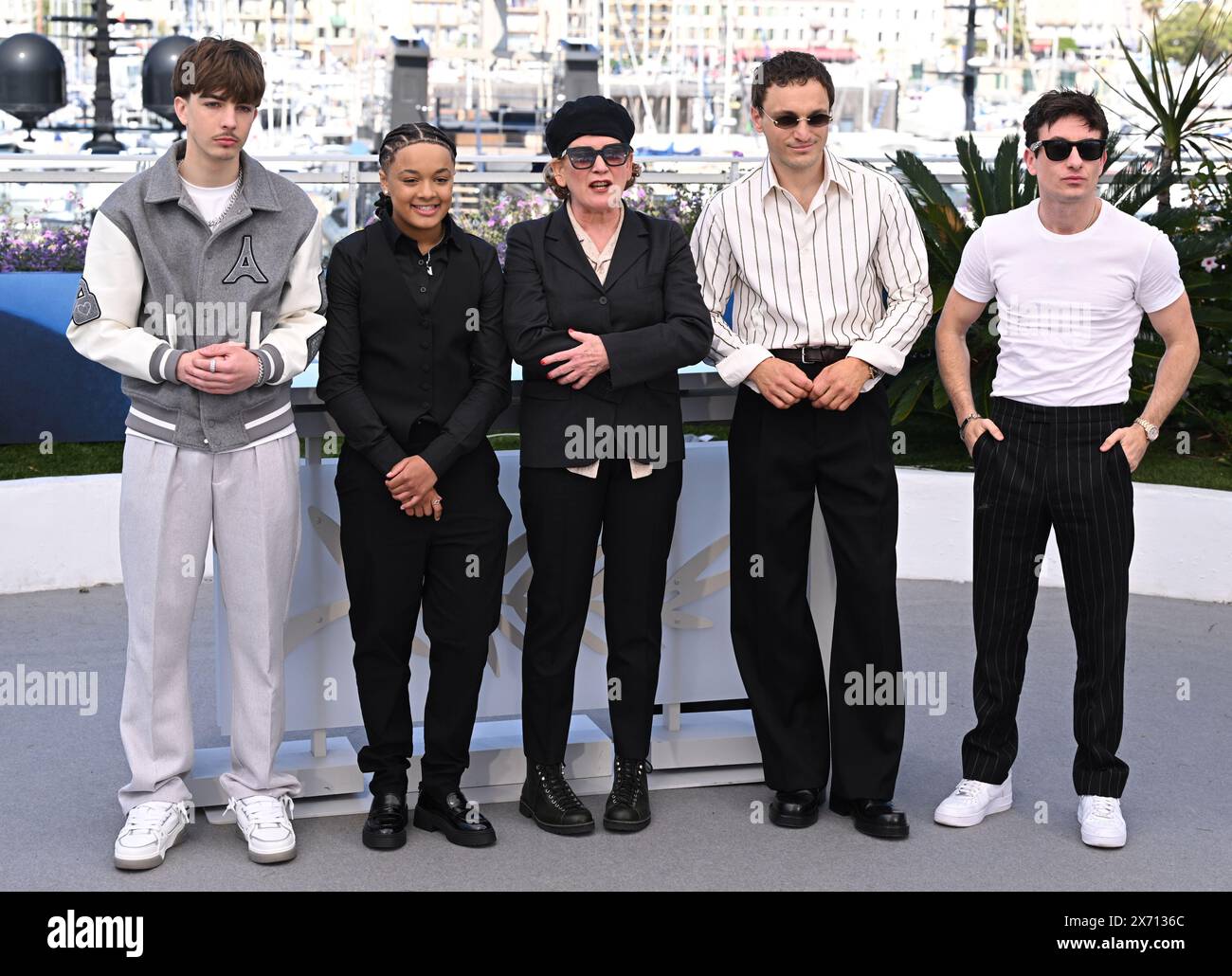 Cannes, France. May 17th, 2024. Jason Buda, Nykiya Adams, Andrea Arnold ...