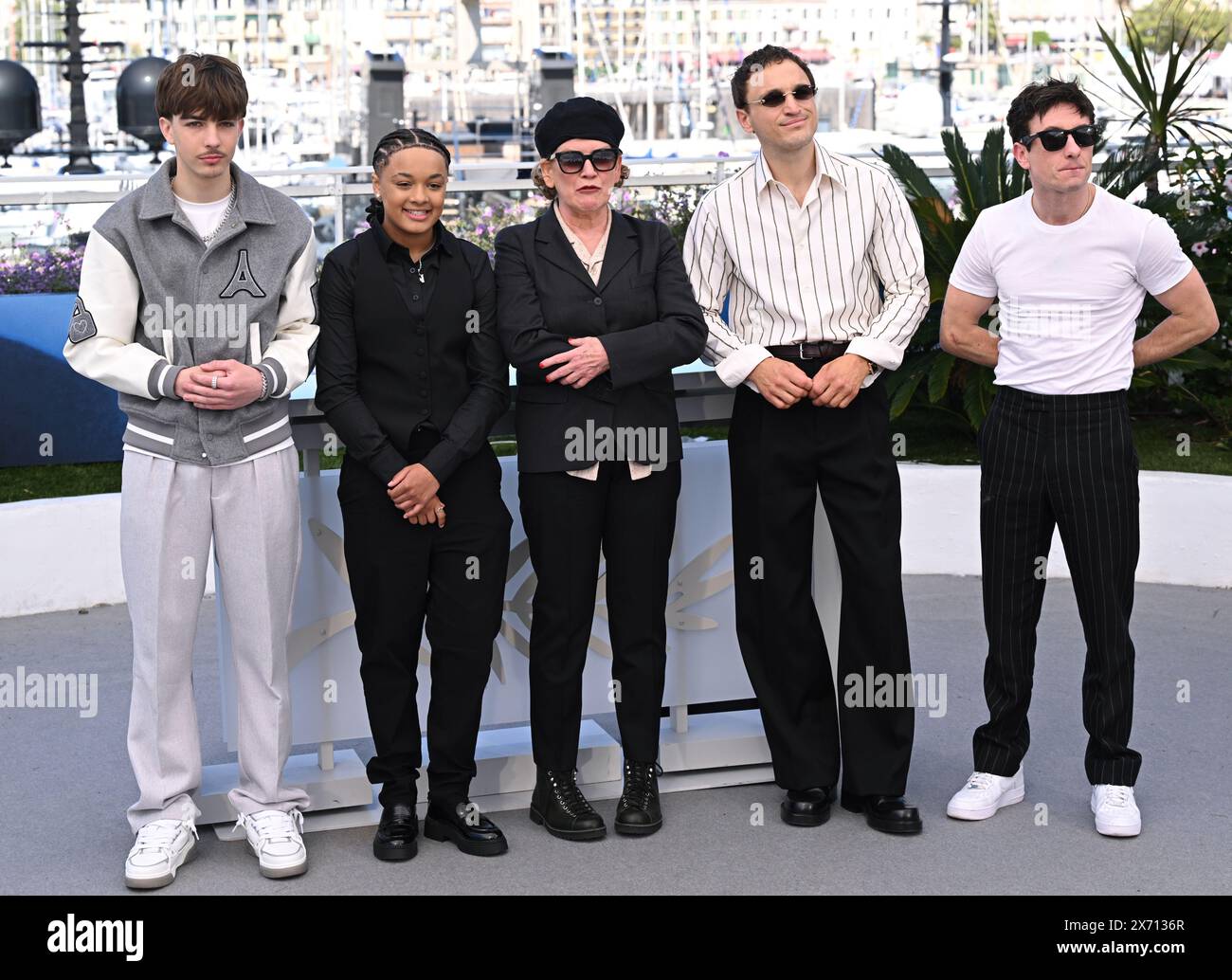 Cannes, France. May 17th, 2024. Jason Buda, Nykiya Adams, Andrea Arnold ...